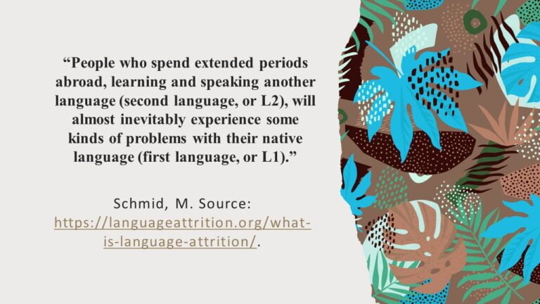 Is Language Attrition a form of loss and decay in language ability? A ...